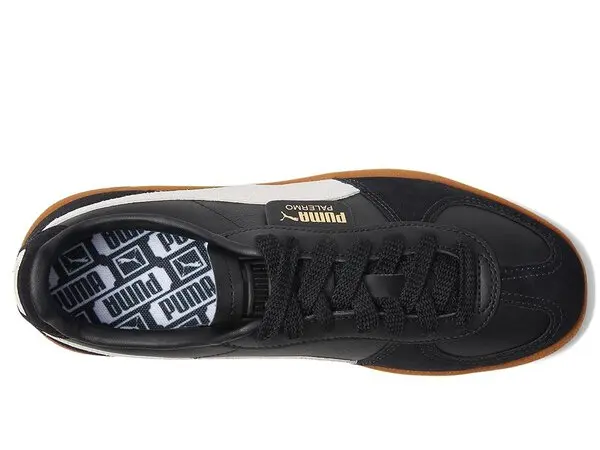 PUMA Palermo Leather Lace-up Sneakers - Black
