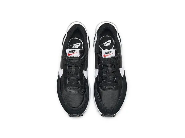 Nike Waffle Debut Lace-up Sneakers - Black