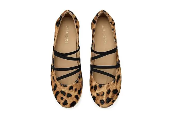 J/SLIDES NYC Pixie Ballet Flats With Straps - Multi