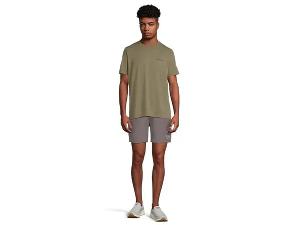 Columbia Tech Trail Utility Short Sleeve Crew Workout Stone - Green