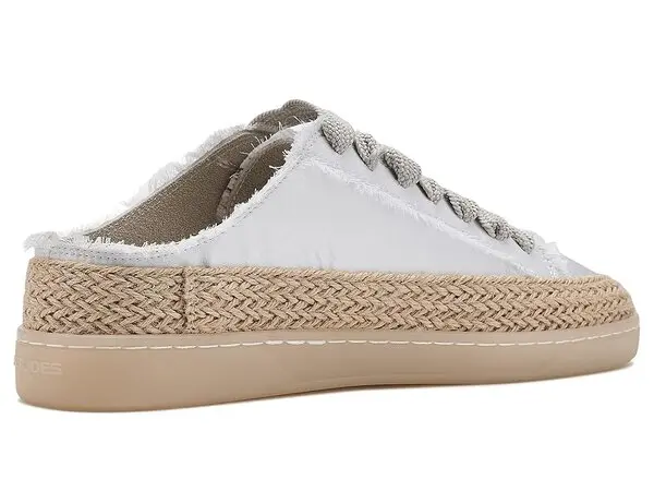 J/SLIDES NYC Henlen Satin Sneakers With Lucite Bottom - White