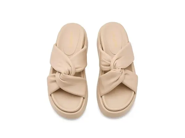 J/SLIDES NYC Yvette Platform Sandals - White