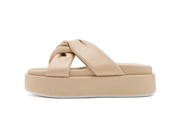 J/SLIDES NYC Yvette Platform Sandals - White