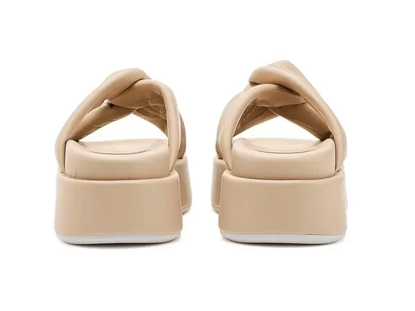 J/SLIDES NYC Yvette Platform Sandals - White