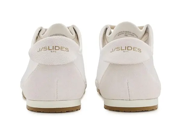 J/SLIDES NYC Paz Suede And Mesh Lace-up Sneakers - White