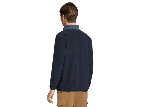 Columbia Half Zip Fleece Jacket With Zippered Pockets - Navy