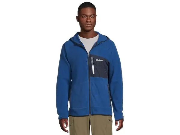 Columbia Fast Trek Overlay Hooded Full Zip Fleece Jacket