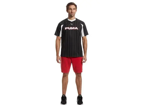 PUMA Sport Lifestyle Soccer Jersey With Ribbed V-neckline And Moisture-wicking Technology