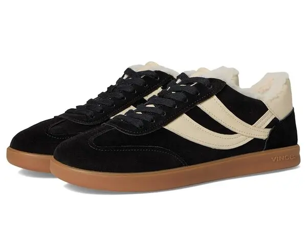 Vince Oasis Shearling Lace-up Shoes - Black