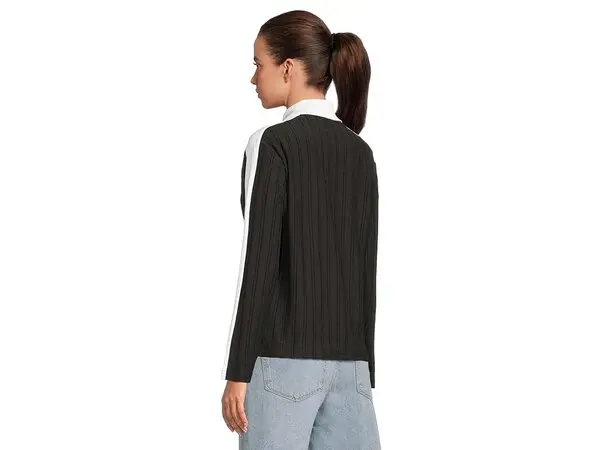 PUMA T7 Relaxed Long Sleeve Polo - Black