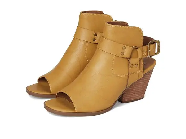 FRYE AND CO. Jolene Harness Ankle Booties - Yellow