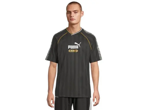 PUMA King Relaxed Soccer Jersey With V-neckline - Black