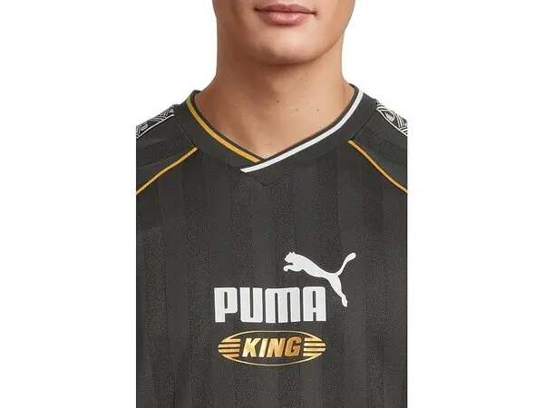 PUMA King Relaxed Soccer Jersey With V-neckline - Black