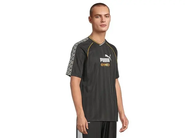 PUMA King Relaxed Soccer Jersey With V-neckline - Black