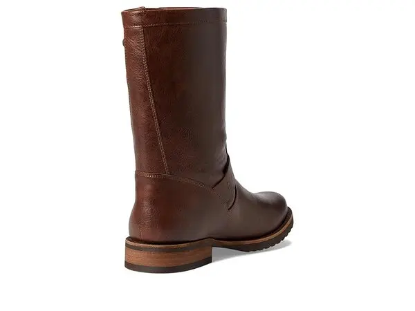 FRYE AND CO. Chensee Short Leather Buckled Boots - Brown