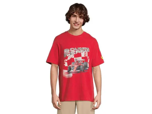 PUMA Scuderia Ferrari Graphic T-shirt Clothing Rosso Corsa - Red