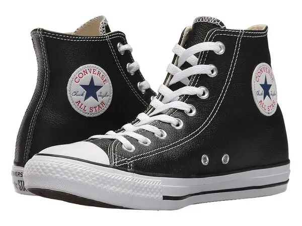 CONVERSE Chuck Taylor All Star Leather High Top Sneakers - Black