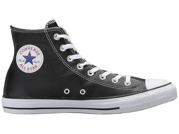 CONVERSE Chuck Taylor All Star Leather High Top Sneakers - Black