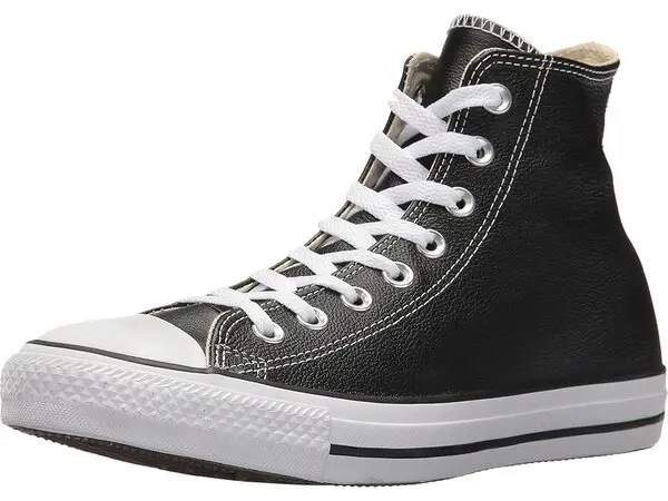 CONVERSE Chuck Taylor All Star Leather High Top Sneakers - Black