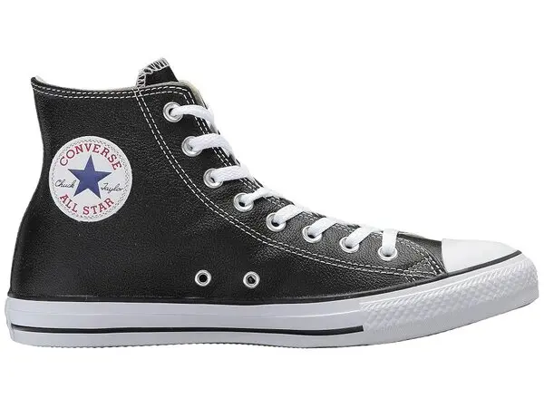 CONVERSE Chuck Taylor All Star Leather High Top Sneakers - Black