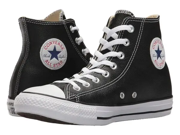 CONVERSE Chuck Taylor All Star Leather High Top Sneakers - Black