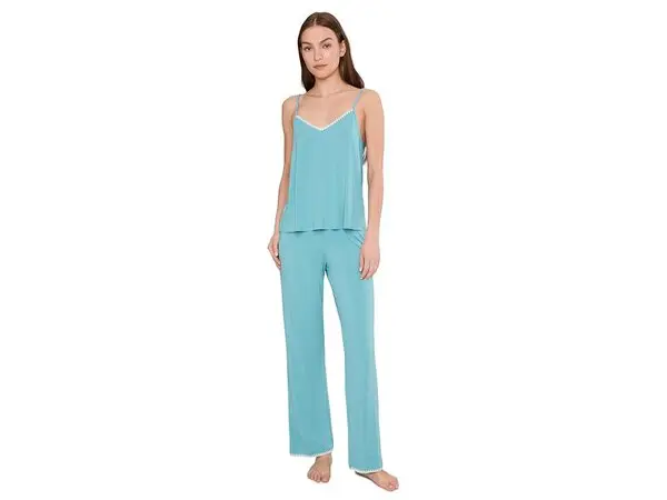 Eberjey Frida Tenceltm Modal Cami Pants Pj Set Pajama Sets /ivory - Blue