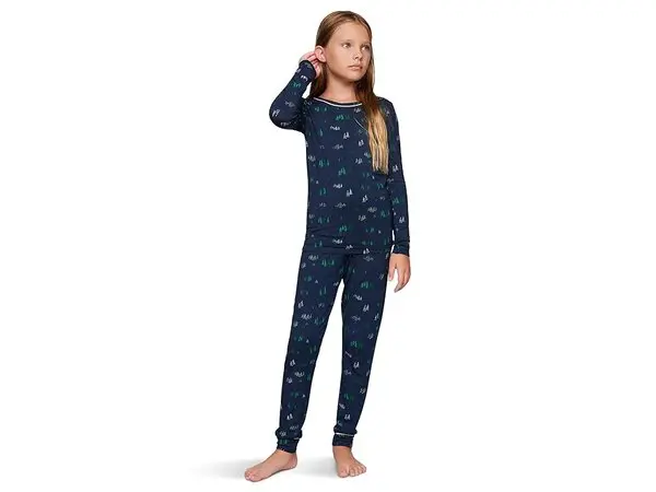 Eberjey Gisele Printed The Night Time Set - Navy