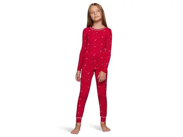 Eberjey Gisele Printed The Night Time Set - Red
