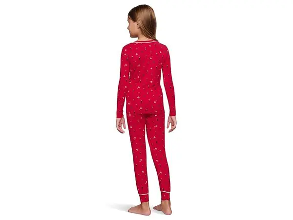 Eberjey Gisele Printed The Night Time Set - Red