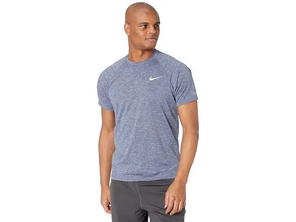 Nike Heather Short Sleeve Hydroguard - Navy
