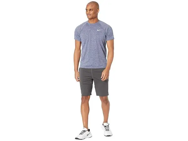 Nike Heather Short Sleeve Hydroguard - Navy
