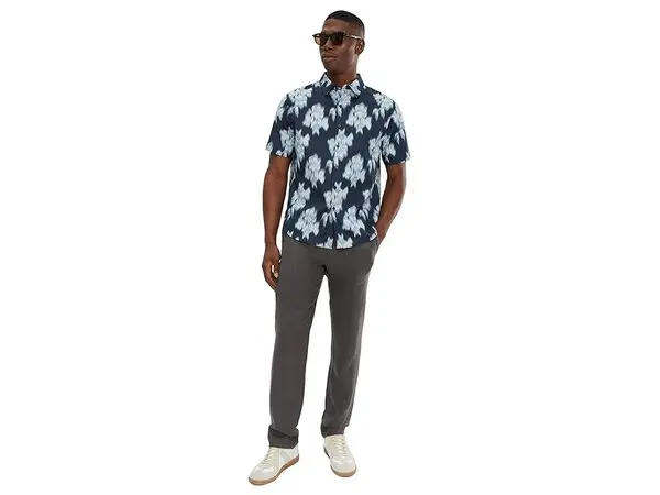 Vince Blurred Roses Short Sleeve French Placket Shirt Clothing Studio Combo