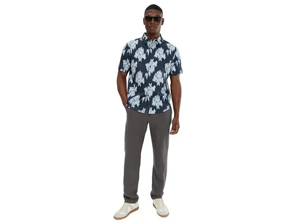 Vince Drawstring Linen Pants - Gray