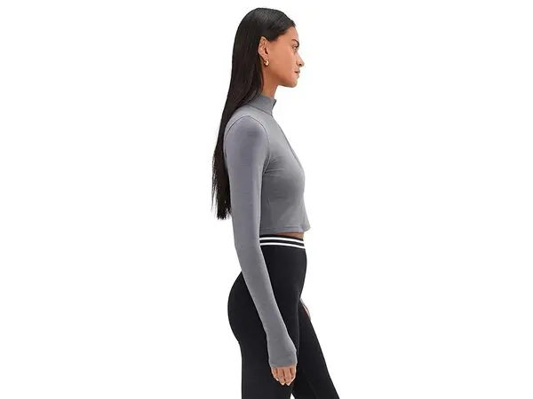 Splits59 Stevie Active Rib 1/2 Zip Top - Gray