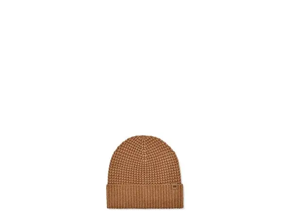 UGG Waffle Cuff Beanie - Brown