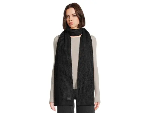 UGG Waffle Scarf Scarves - Black
