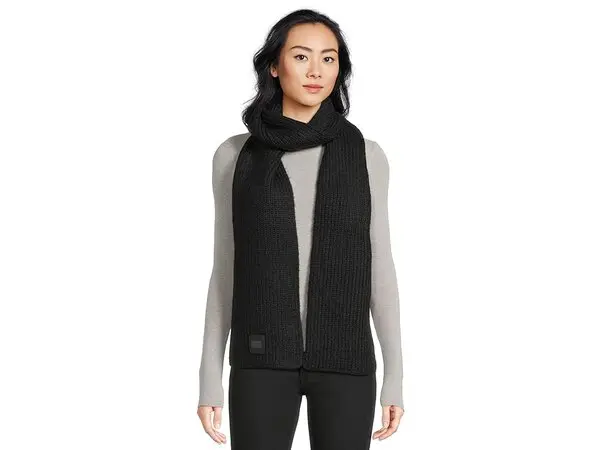 UGG Chunky Rib Scarf Scarves Camel - Black