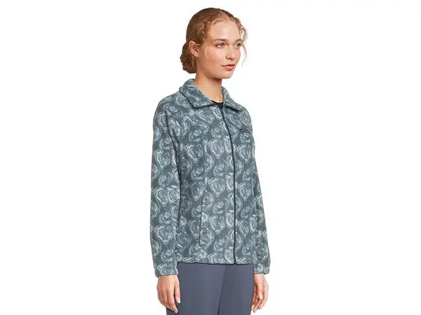 Columbia Benton Springs Printed Full Zip Fleece Jacket - Green
