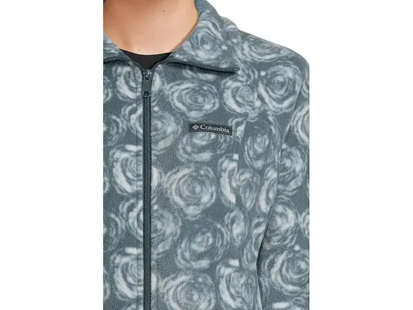 Columbia Benton Springs Printed Full Zip Fleece Jacket - Green