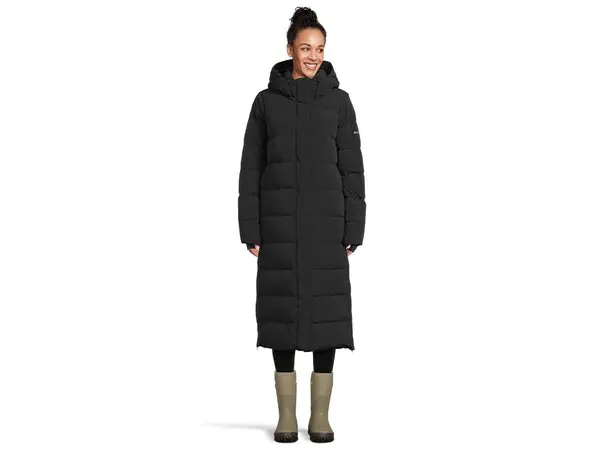 Columbia Puff Long Hooded Jacket - Black