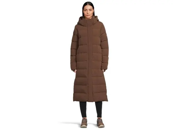 Columbia Amaze Puff Long Hooded Jacket - Brown