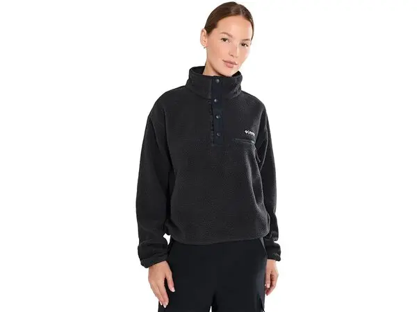 Columbia Helvetia Ii Cropped Half Snap Fleece - Black