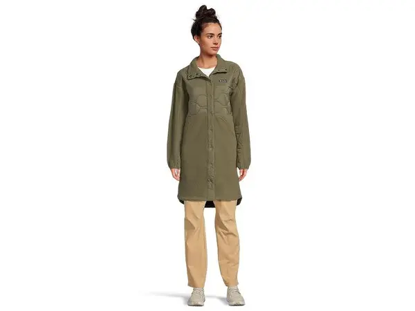 Columbia Cloud Point Long Fleece Coat - Green