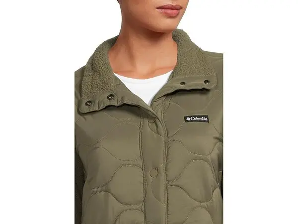 Columbia Cloud Point Long Fleece Coat - Green