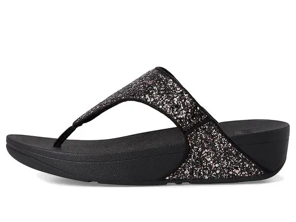 Fitflop Multi-tonal Glitter Toe Post Sandals - Black