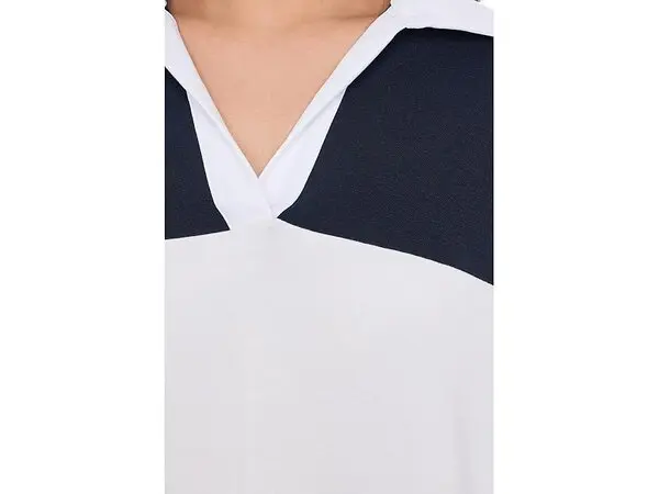 Splits59 Rugby Sweatshirt With Sporty Stripes And Collared Neckline - Navy