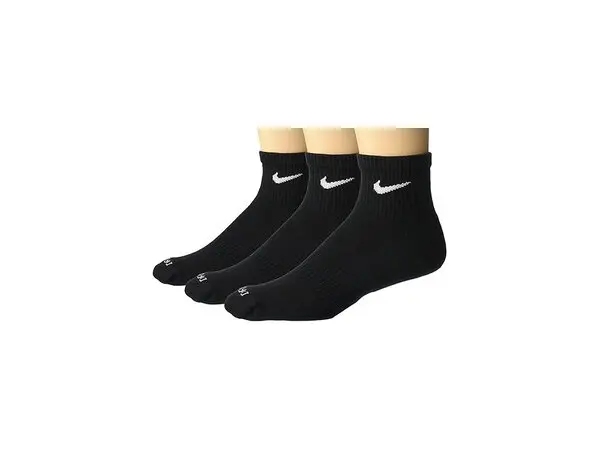 Nike Everyday Plus Cushion Ankle Socks, 3-pair Pack - Black