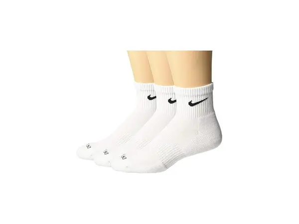Nike Everyday Plus Cushion Ankle Socks, 3-pair Pack - White