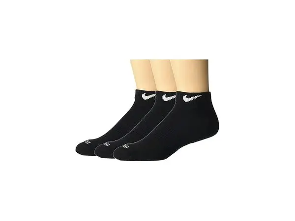 Nike Everyday Plus Cushion Low Socks 3-pair Pack - Black