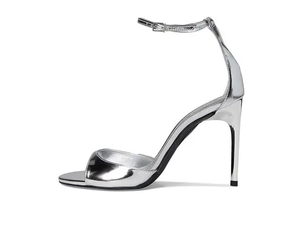 Schutz Scarlett Stiletto Sandals - Silver